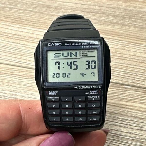 CASIO Vintage Watch 2888 DBC-32 Data Bank Illuminator Calculator Multi ...