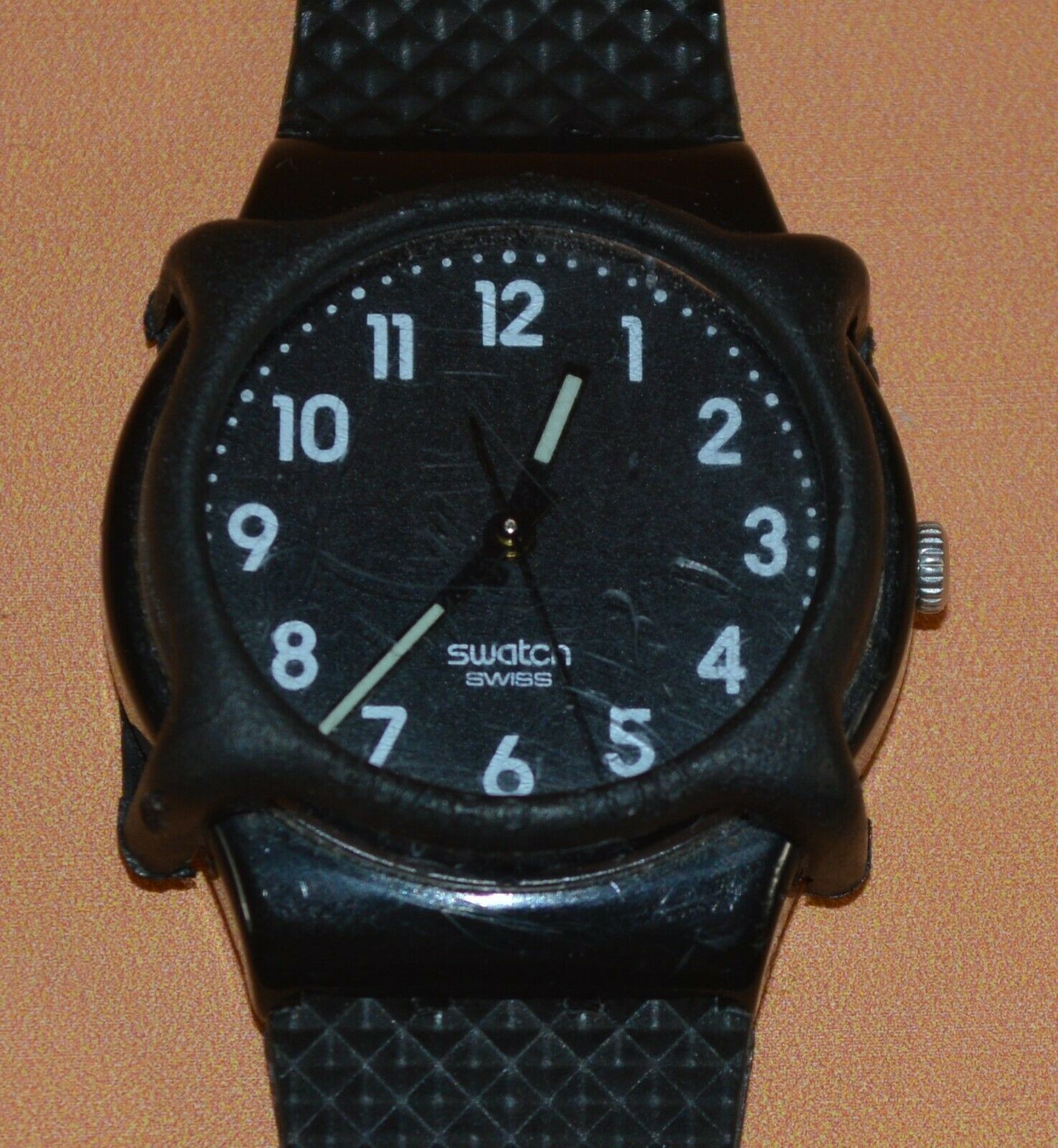 Swatch swiss watch with guard 34mm GB247 Black Suit working ...