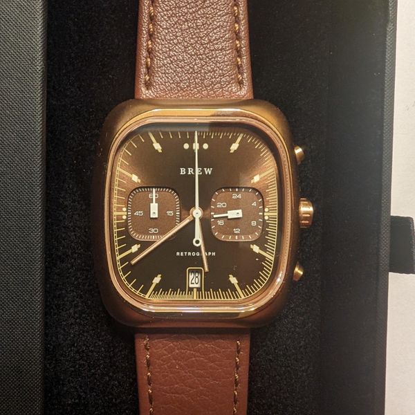 [WTS] Brew Retrograph Espresso - chronograph/date, meca-quartz hybrid ...