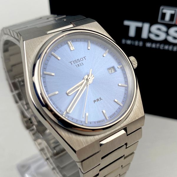 Tissot PRX 35mm Light Blue Dial Quartz Watch Men's Watch T137.210.11 ...