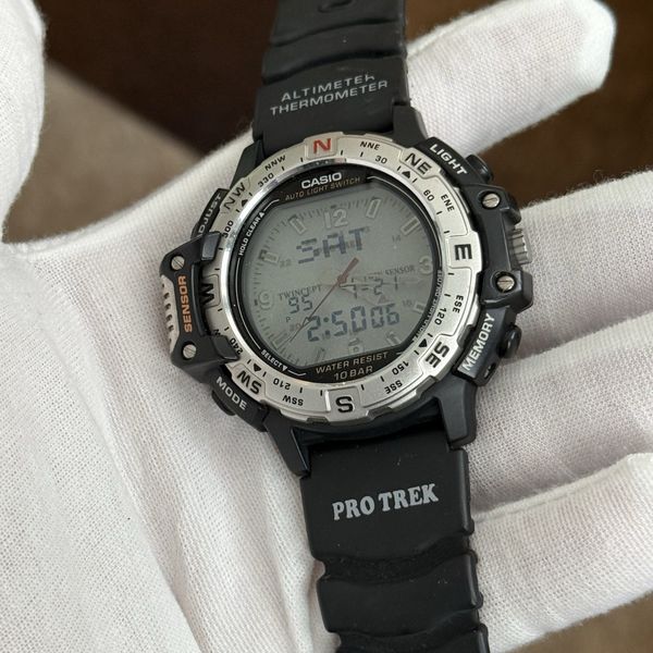 Rare Vintage Casio Pro Trek PRT-50 Twincept Ana-Digi Menâ s Sports ...