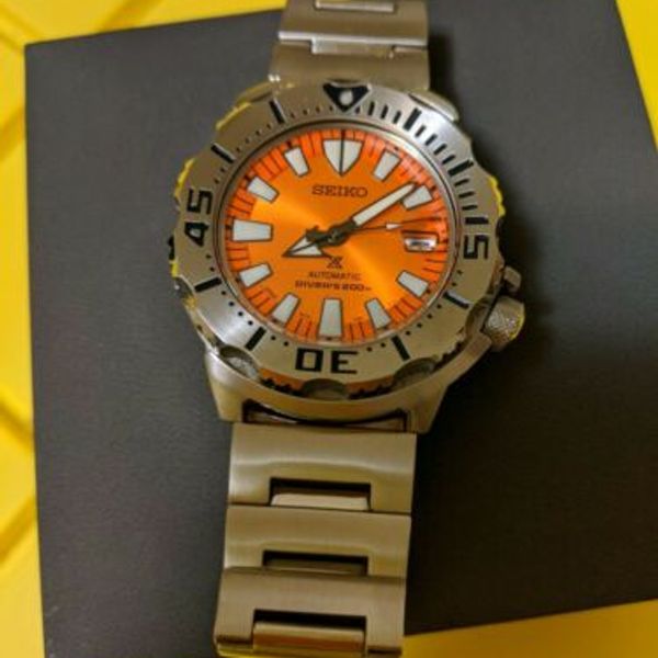 Gently used SEIKO PROSPEX Limited SBDC075 3rd Generation Orange Monster ...