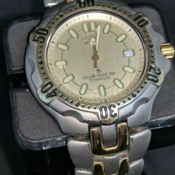 Citizen Eco Drive Solar Tech 180 Titanium 20 BAR Water Resistant #7871 ...