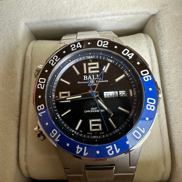 [WTS] Ball Roadmaster Marine GMT Black/Blue Ceramic Titanium ...