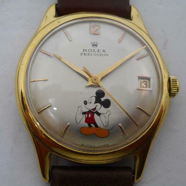 Vintage Rolex Disney Mickey 18K Watch From Japan | WatchCharts Marketplace