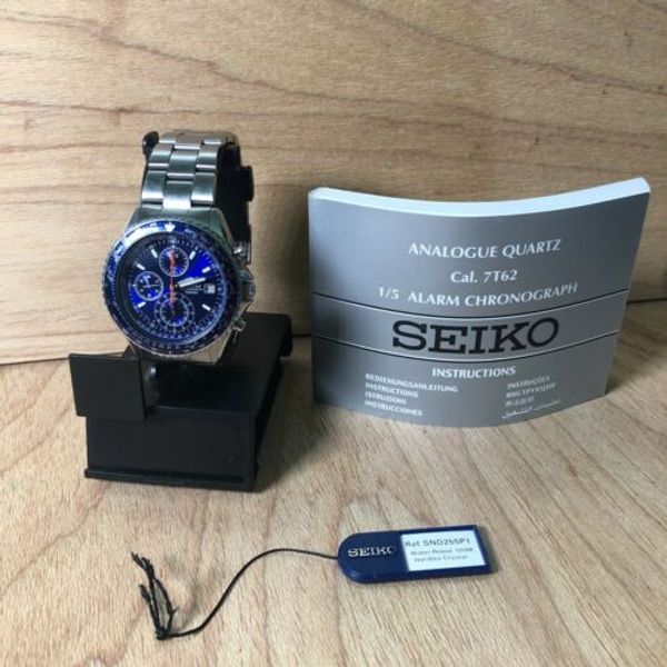 Seiko Flightmaster Pilot Slide Rule Chronograph Watch, SND255P1 ...