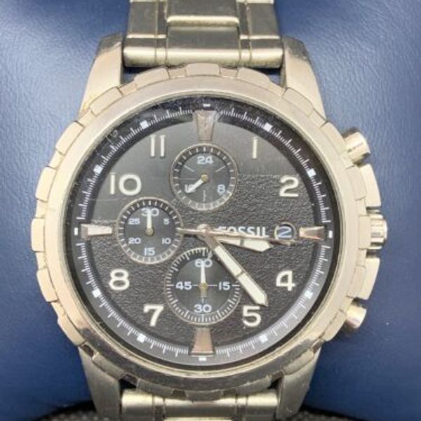 Fossil FS4542 Men's Watch Stainless Steel Bracelet Black Analog ...