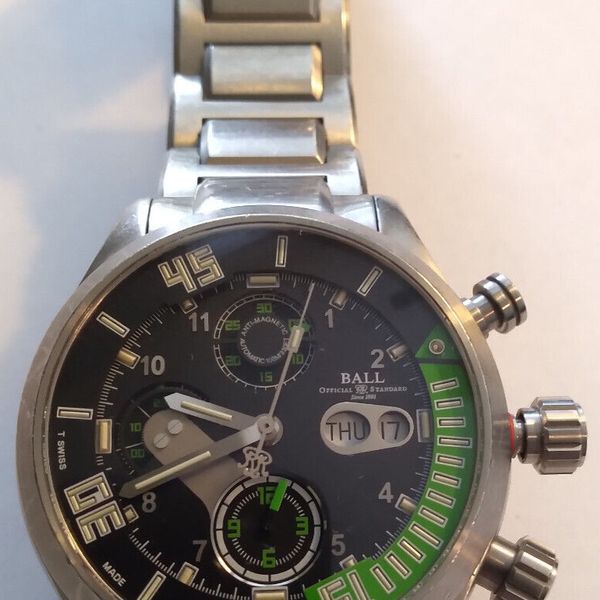 Ball Watch Automatic Diver Chronograph DC1028C -S1J-BKGR 43.8mm RA ...