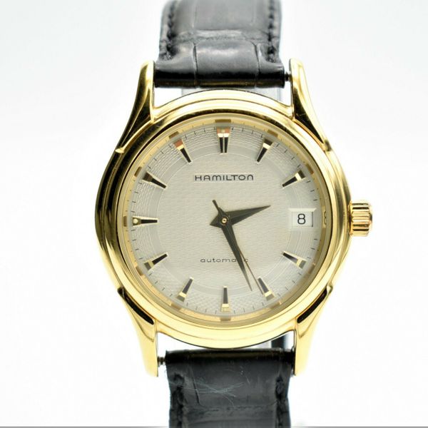 Hamilton Automatic Date 6234 Gold Plated Vintage Men's Watch w/Box and ...