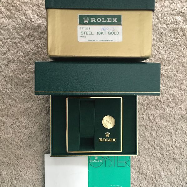 16613 Rolex box with booklet and caseback sticker | WatchCharts Marketplace