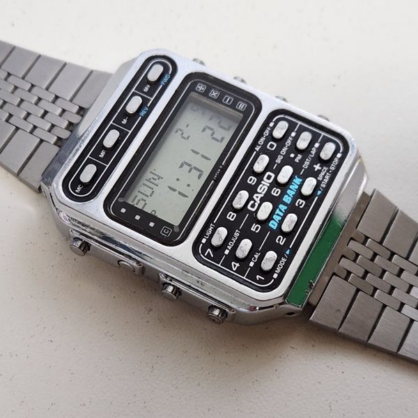 VINTAGE CASIO CALCULATOR DATA BANK WATCH CD-401 MADE IN JAPAN ...