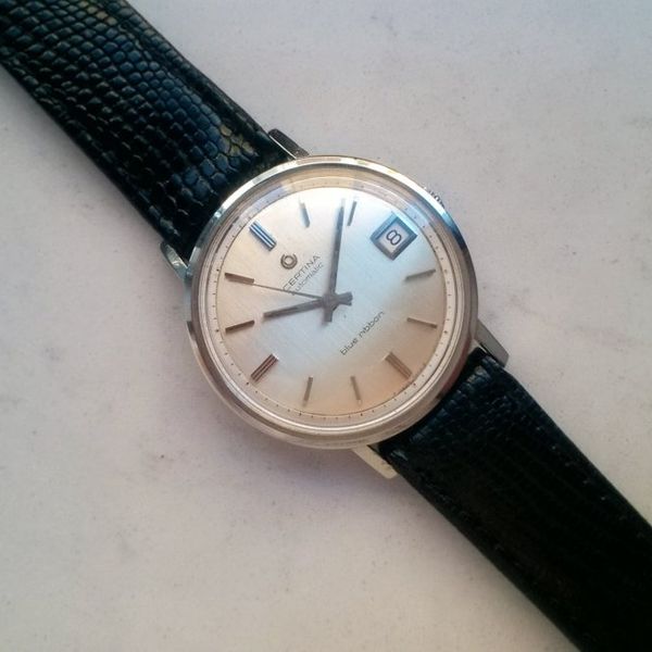 SOLD Certina Blue Ribbon 35mm Vintage Automatic Watch Cal. 25-651 1960s / EU seller ...