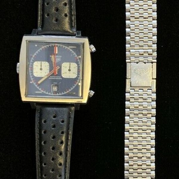Rare Vintage Heuer 1133B Monaco Cal 11 Chronograph 1970s Automatic ...