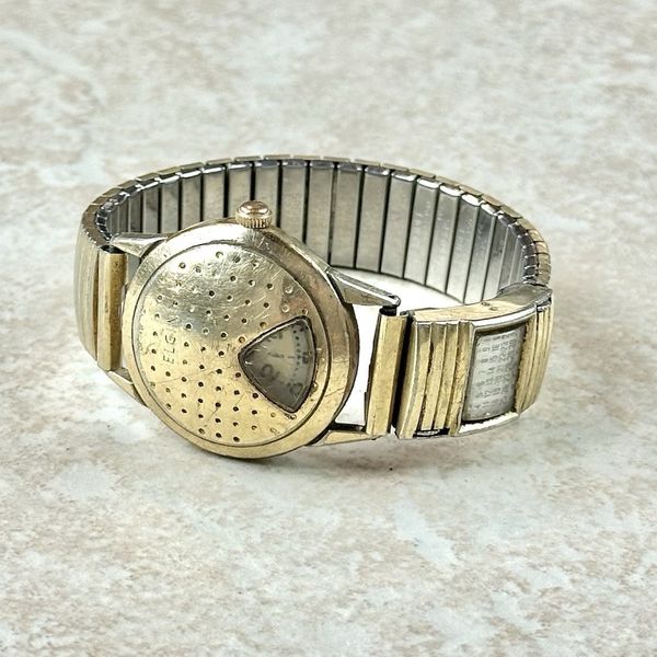 Vintage 1950s Elgin Dura Power 10k GOLD fill Direct Read "Golf Ball ...