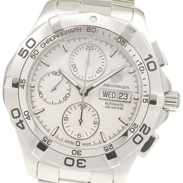 ☆Good product [TAG HEUER] Tag Heuer Aquaracer Chronograph Day Date ...