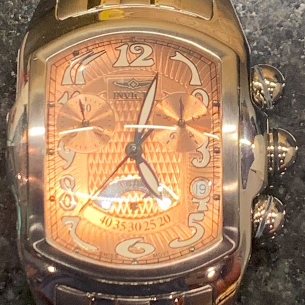 Invicta Lupah 2221 Swiss Quartz Copper Faced 44mm Men's Watch ...