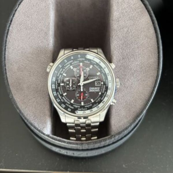 Citizen CA0080-54E Stainless Steel Chronograph Mens Watch - Silver ...