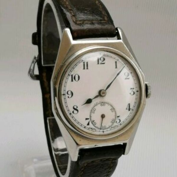 Vintage 1930s Zenith Staybrite S/S Octagonal Cased Gents Wrist Watch ...