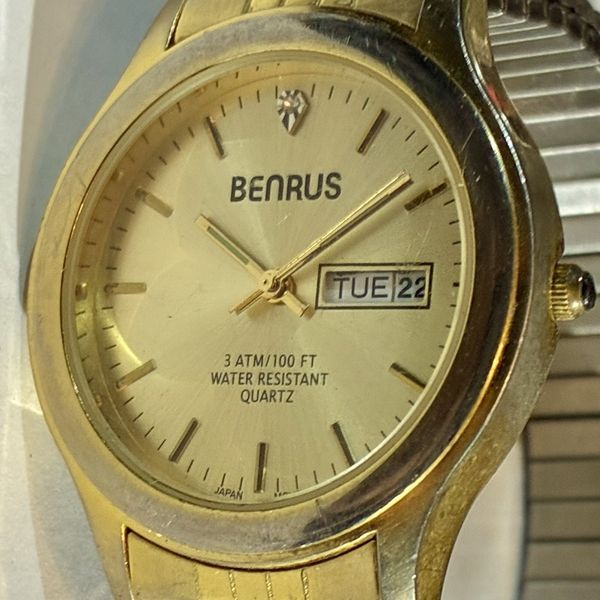 benrus watch vintage mens Runs Gold Tone | WatchCharts Marketplace