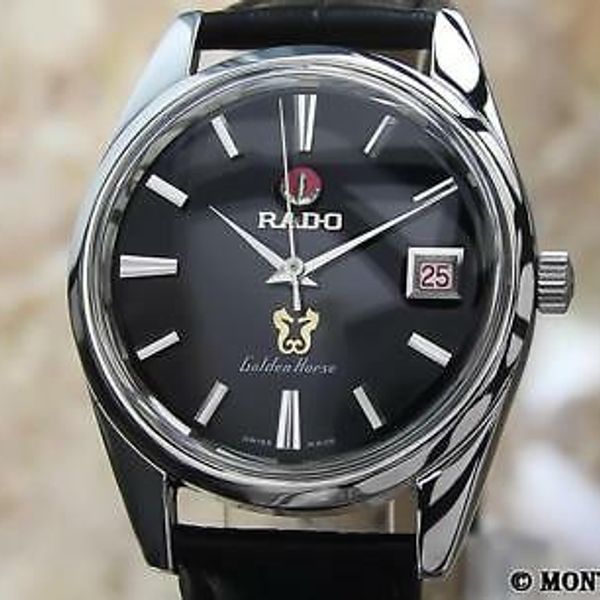 Rado Golden Horse Swiss Made Vintage Men 1960 Stainless St 35mm Auto ...
