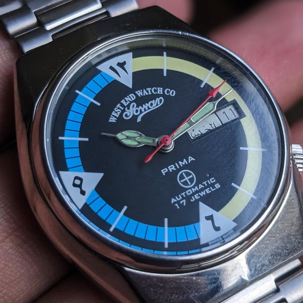 [wts] Vintage West End Watch T.4057 Sowar Prima IN stripes Dial ...