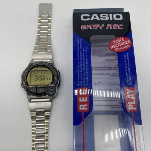 Casio Easy Rec A-V3-1T with Metal Bracelet. New In Box with New Battery ...