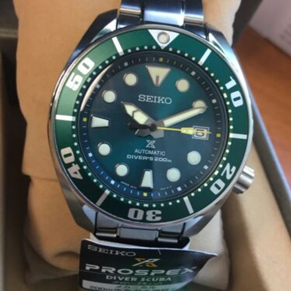 Seiko Prospex SZSC004 Green Dial Japan Limited Edition Jade Sumo Diver ...