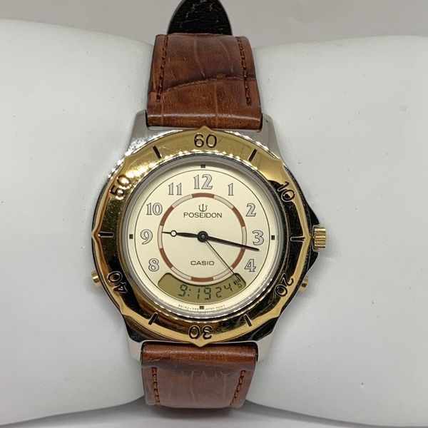 Vintage Casio Poseidon PNM500 Module 388 Rare Watch Analog digital 40mm ...