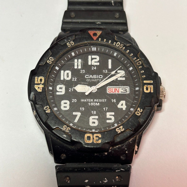 Working Men's Black Casio MRW-200H Quartz Watch CK | WatchCharts ...