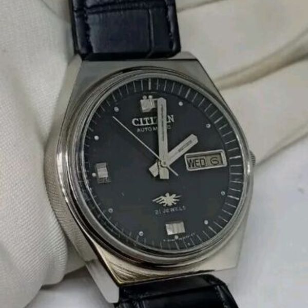 VINTAGE CITIZEN 21J DAY DATE AUTOMATIC JAPAN MADE WRIST WATCH ...