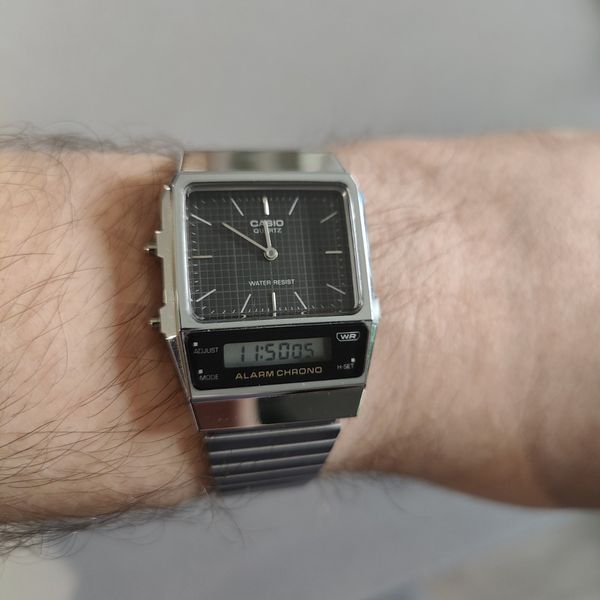 Casio Vintage Classic AQ-800E -1AEF Black Dial Unisex 40mm Watch ...