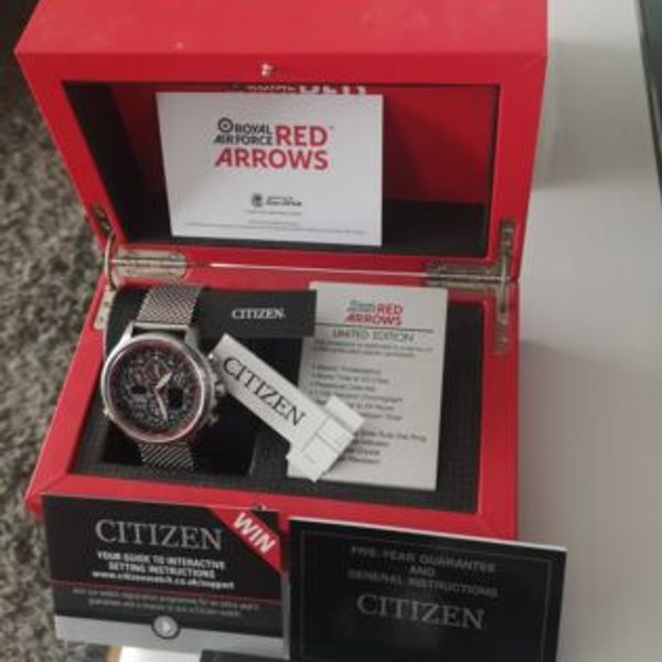 Citizen red arrows Navihawk watch | WatchCharts Marketplace