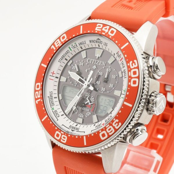 Citizen Promaster Sailhawk Alarm Men's Dual Time Chronograph Watch C660 ...