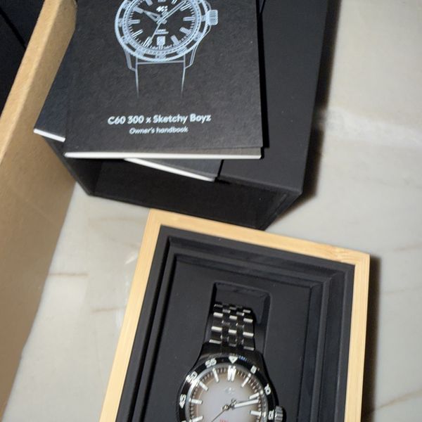 Christopher Ward C60 X Sketchy Boyz Dive Watch | WatchCharts Marketplace