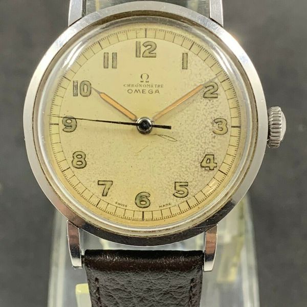 Rare Vintage OMEGA CHRONOMETER Watch WW2 Ref.2410-1 C.30T2 SC RG/J.16 ...