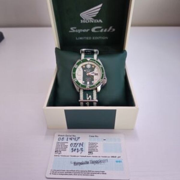 Seiko Honda Super Cub Watch Green Limited Edition | WatchCharts Marketplace