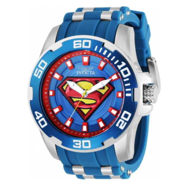 Invicta DC Comics Pro Diver Men's 50mm Superman Limited Edition Blue ...