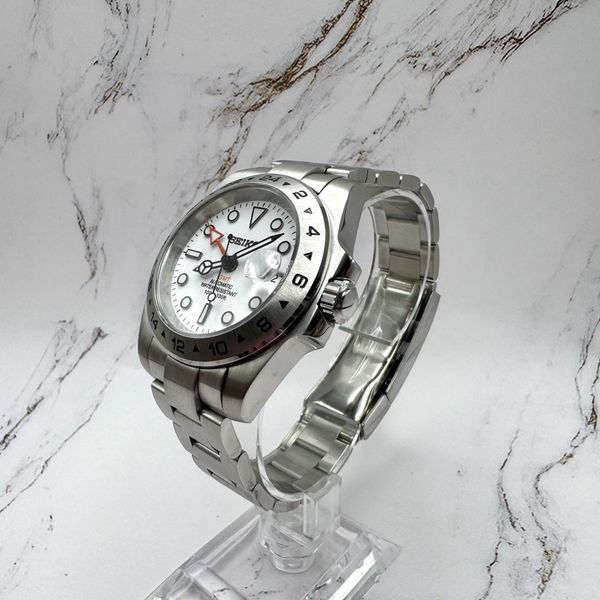 Brand New Seiko Automatic GMT Mod 41mm Explorer II Style Watch ...