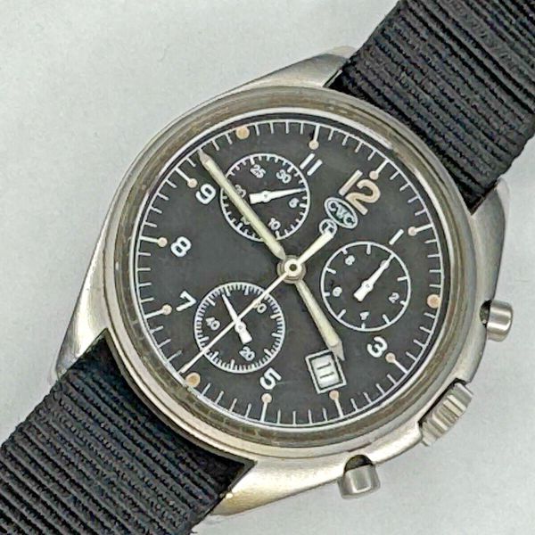 Rare CWC BAF Air Force Royal Military Issued Quartz Steel Chronograph ...
