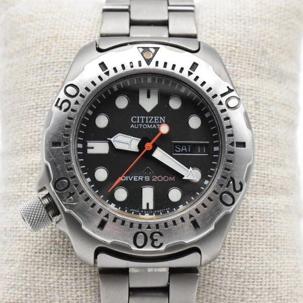 Citizen Promaster Diver 200M Automatic Titanium Watch Men's Wristwatch ...