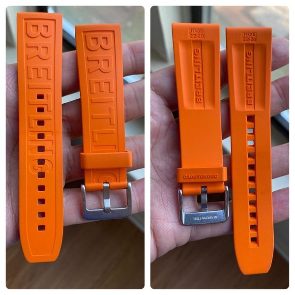 Breitling Rubber Strap - 22mm | WatchCharts Marketplace