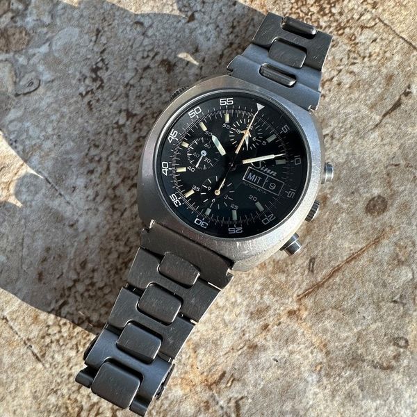 Sinn 140/142 Titanium Space Shuttle Watch - Lemania 5100 - Just ...