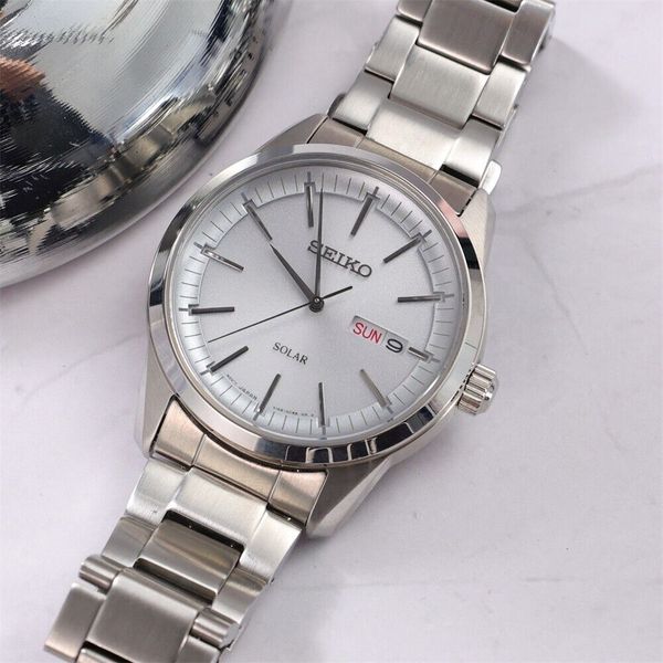 Seiko Watch 100M waterproof solar electric quartz men's watch SNE523P1 ...