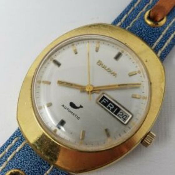 Vintage Bulova 1970 Golden Clipper D Automatic Watch Whale - KEEPING ...