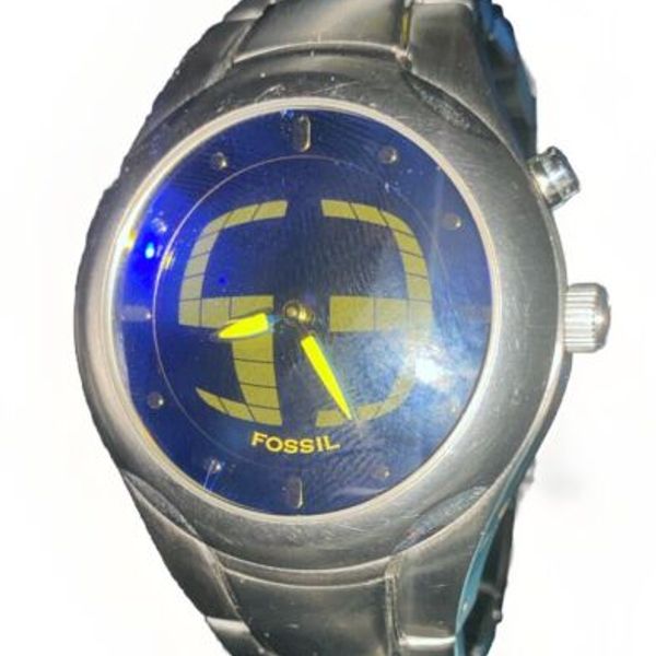 Vintage FOSSIL Big Tic Analog Digital Men's Watch JR-8096 With Box | WatchCharts Marketplace