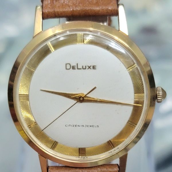VINTAGE CITIZEN DELUXE 19J GP HAND WINDING MENS WATCH | WatchCharts ...