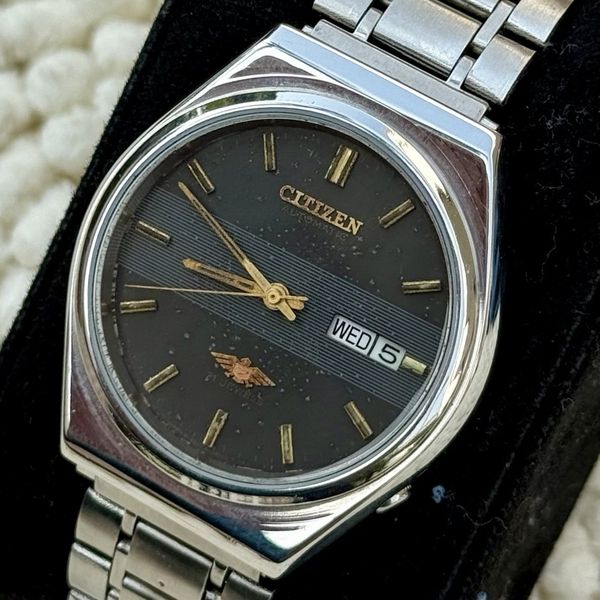 Citizen Automatic 8200A Menâ s Vintage Watch â Black Dial,21 Jewels ...
