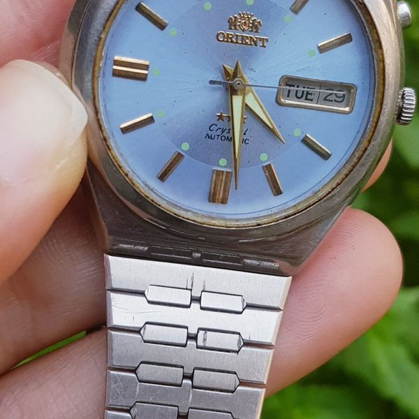 Vintage Orient Automatic Sky Blue dial from Japan day date ...