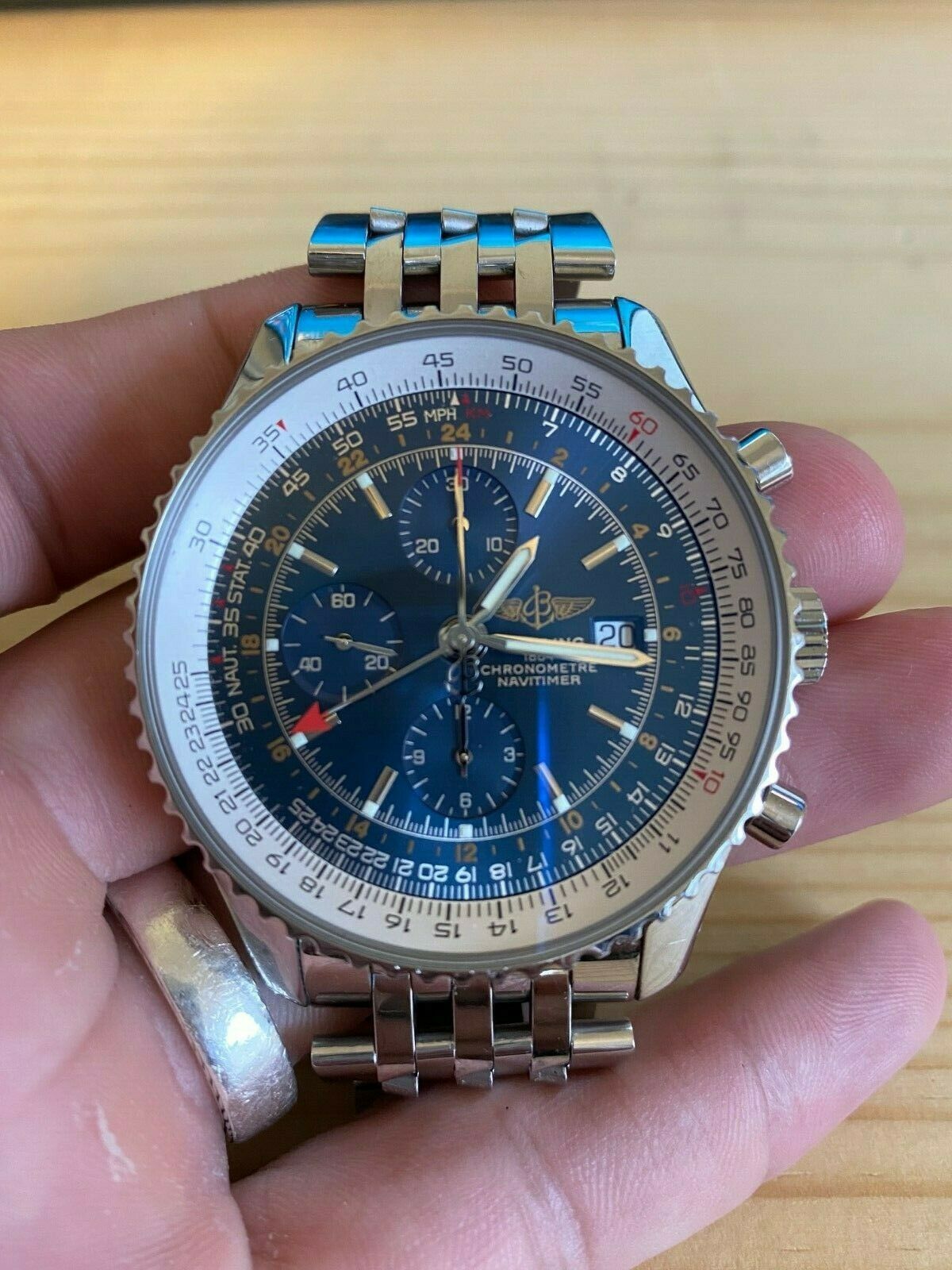 Breitling Navitimer World A24322 - WITH BOX AND PAPERS | WatchCharts