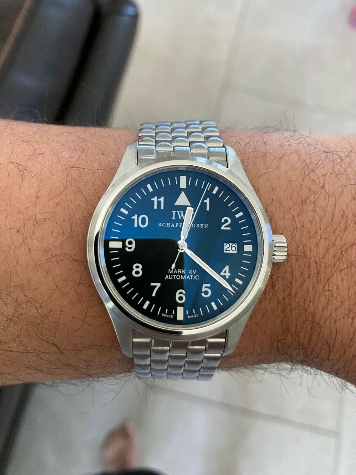 IWC Pilots Mark XV Automatic IW325307 Wrist Watch for Men | WatchCharts ...